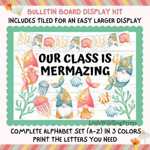 Under the Sea Bulletin Board Kit Sea Animals Ocean Fish - Etsy