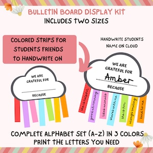 Gratitude Bulletin Board Kit, Kindness Bulletin Board, End of Year ...
