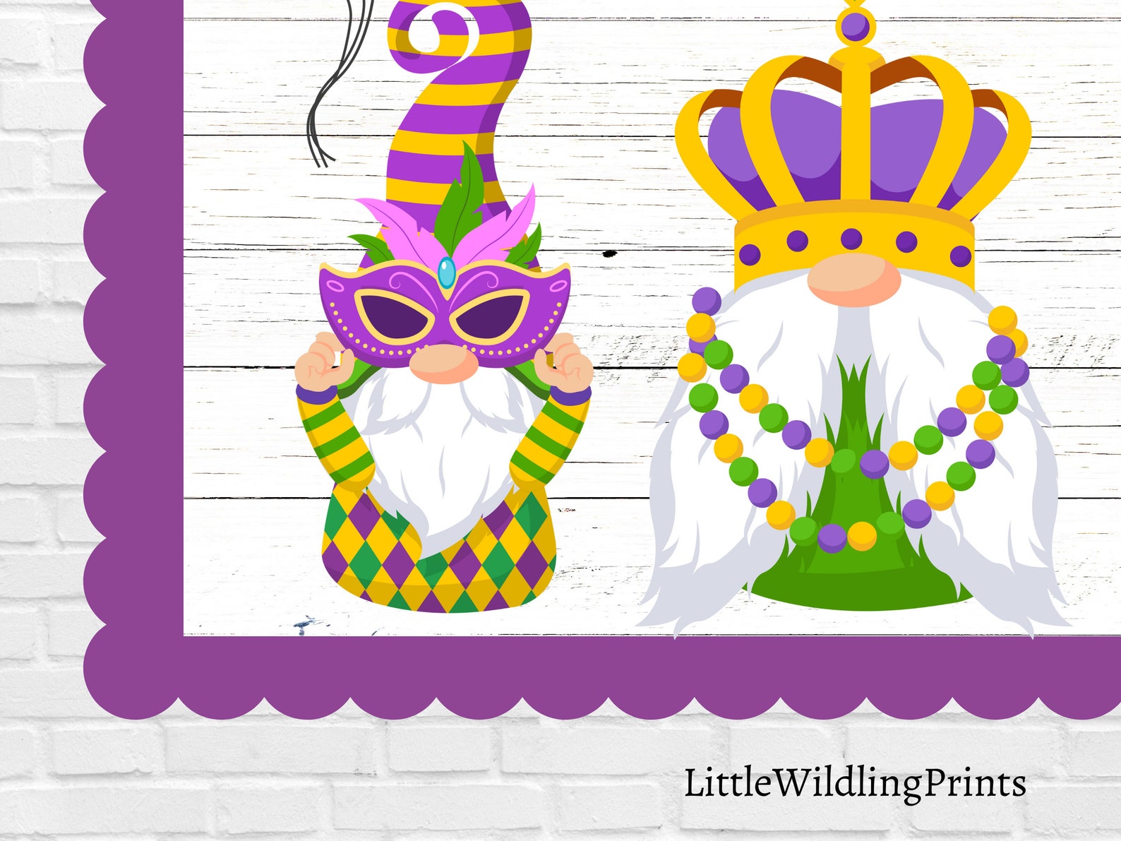 Mardi Gras Gnomes Bulletin Board Parading With My Gnomies | Etsy