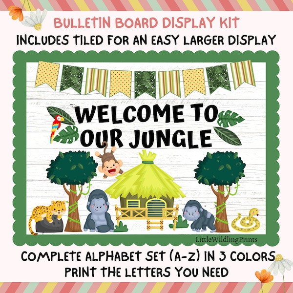 Jungle Classroom - Etsy