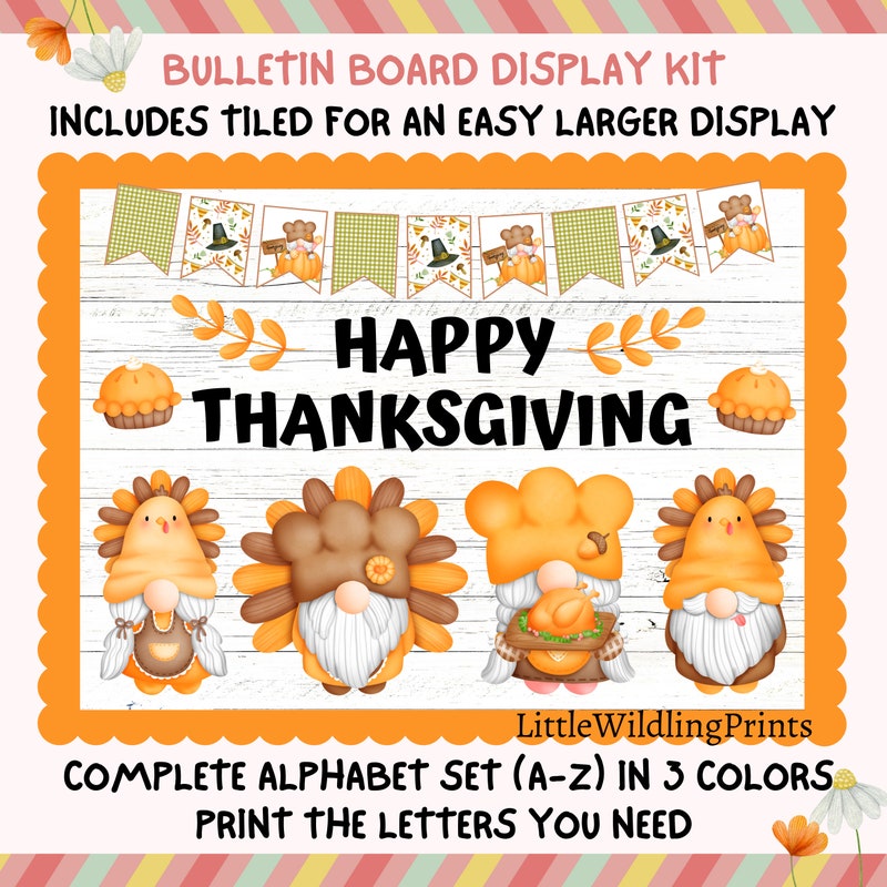 Turkey Bulletin Board - Etsy