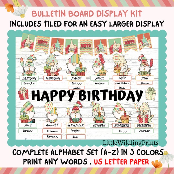 Classroom Birthday Chart - Etsy