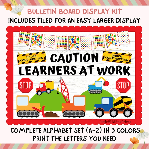 Construction Bulletin Board - Etsy