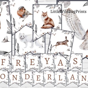 Custom Winter Animals Bulletin Board Banner Woodland Classroom Display ...