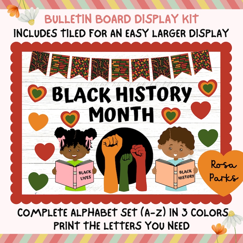 Black History Month Bulletin Black Lives Matter Bulletin - Etsy