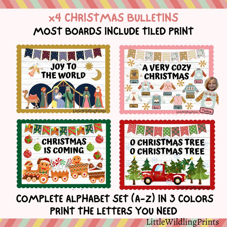 Fall Winter Bulletin Board Bundle, Bundle 3, Classroom Decor, Halloween ...