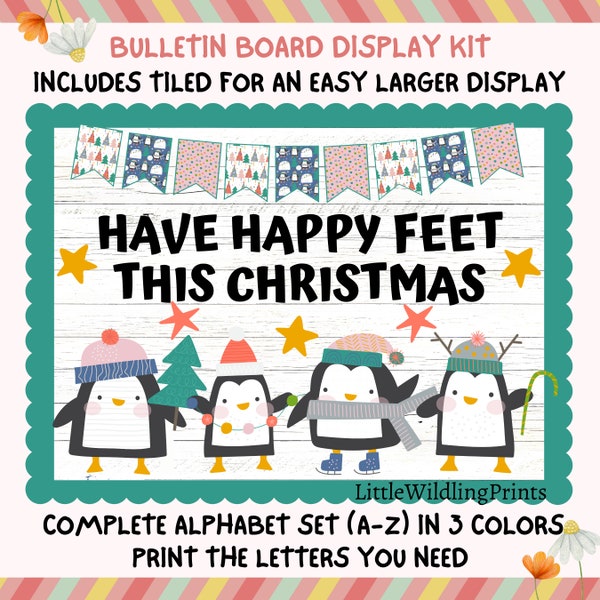 Winter Bulletin Board Kit - Etsy