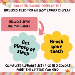 Healthy Habits Bulletin Board, Spring Bulletin, Health School Nurse ...