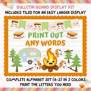 S'more Learning Campfire Bulletin Board Kit, Back to School Adventure ...