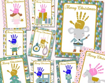 Christmas Keepsake Handprint Art - Etsy