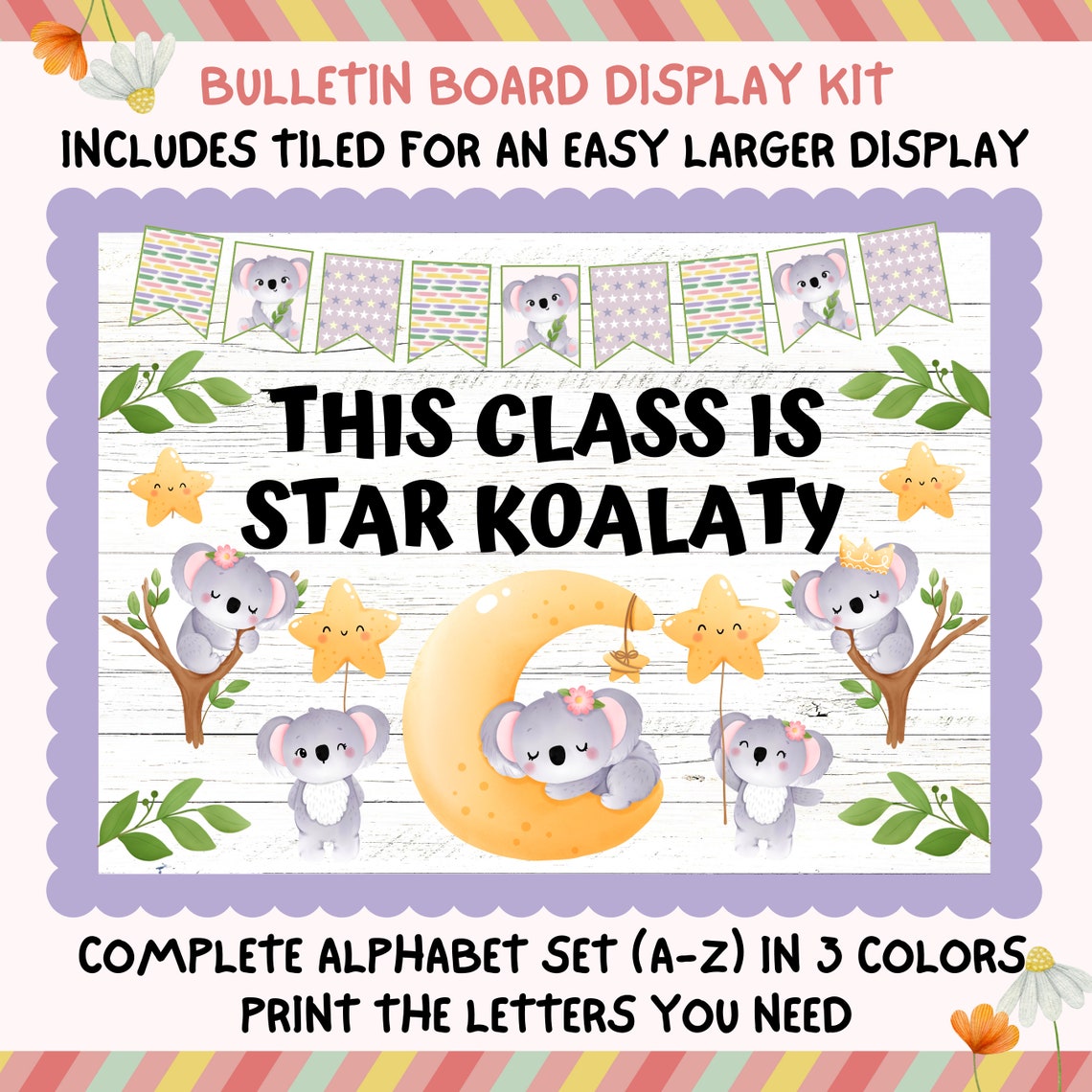 Koala Bulletin Board Kit Australia Animals Wildlife Bear Star - Etsy