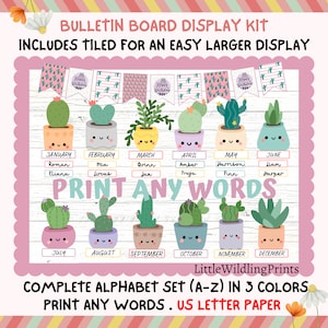 Birthday Cactus Bulletin Board - Plants Succulents Garden Cacti ...