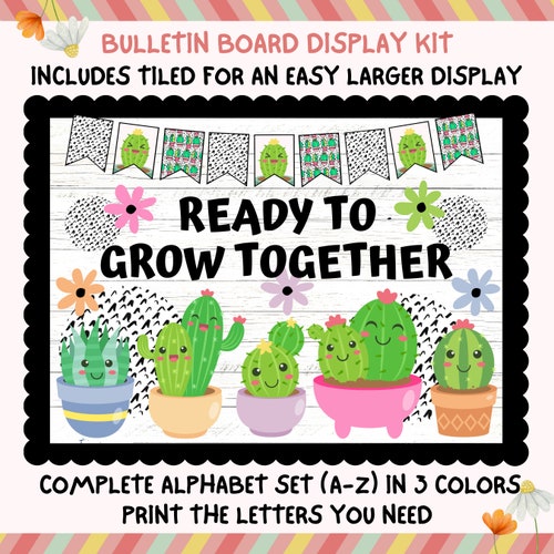 Flamingo Bulletin Board Kit Back to School Flock Tropical - Etsy