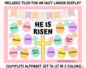 Spring Easter Egg Bulletin Board Kit - Etsy