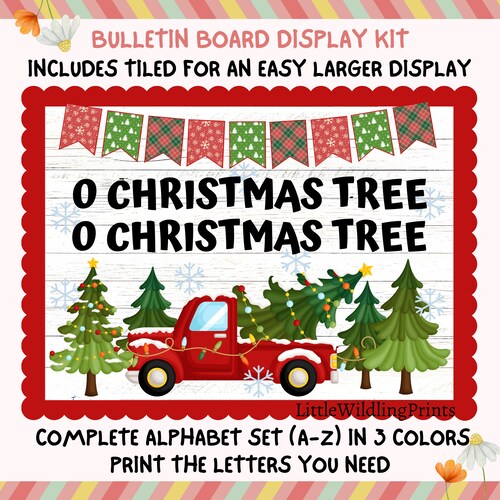 Christmas Tree Truck Christmas Bulletin Board Kit - Etsy