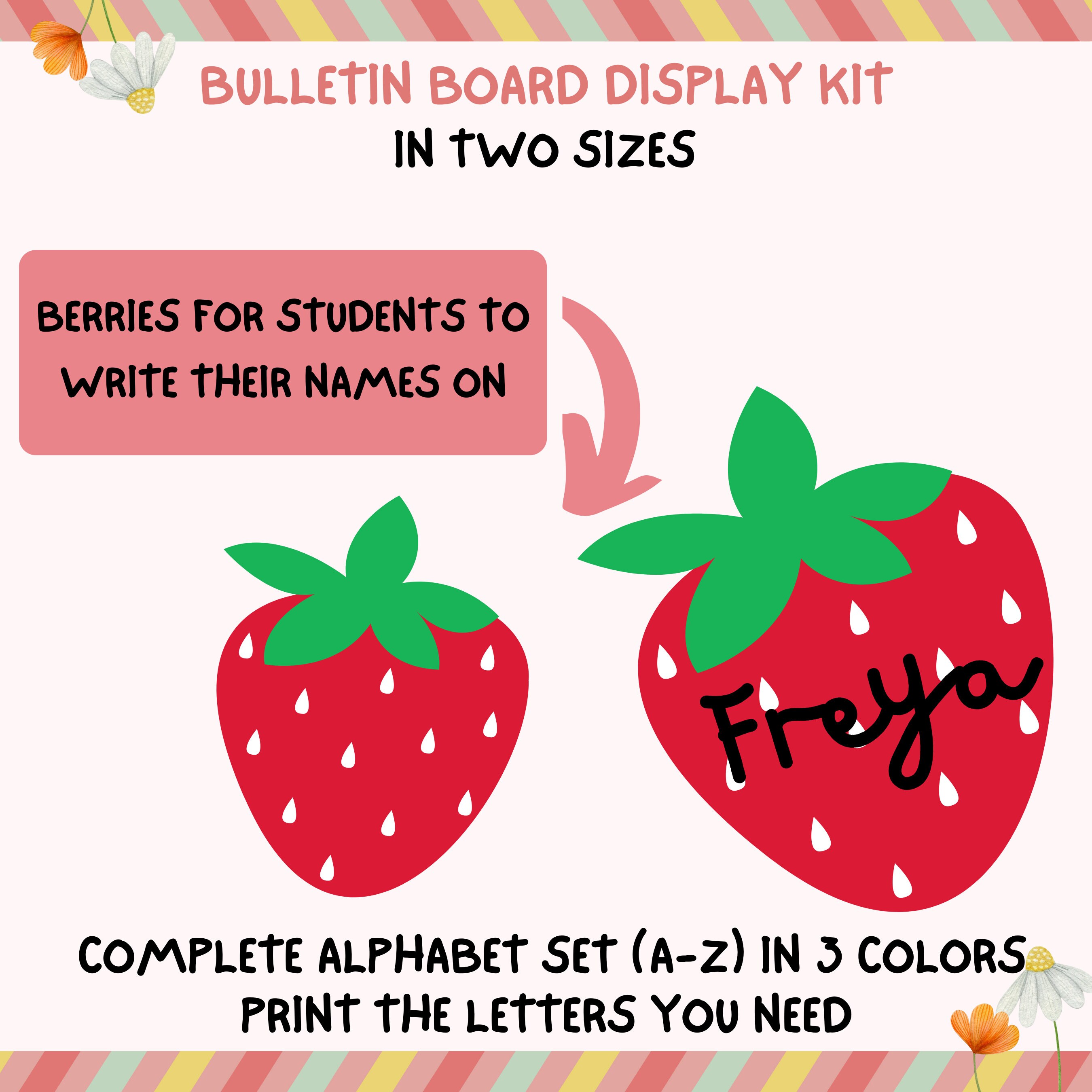 Summer Bulletin Board Kit, Strawberry Summer Bulletin, End of Year ...