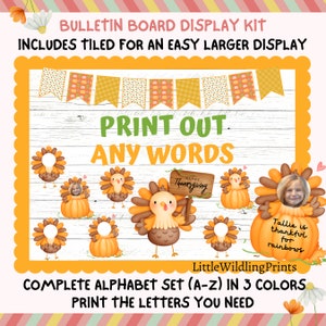 Thanksgiving, Turkey, Little Turkeys, Fall, Give Thanks, Bulletin Board ...