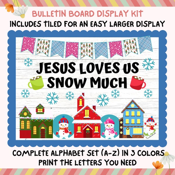 Church Bulletin Board Winter - Etsy
