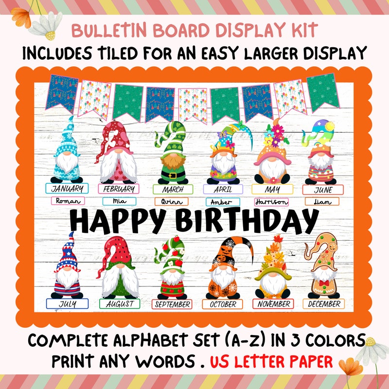 September Birthday Bulletin Board - Etsy