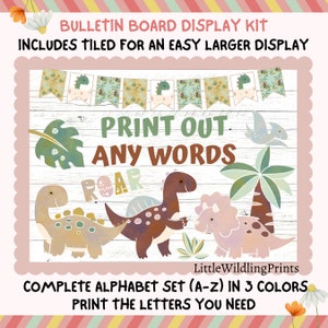 Dinosaur Bulletin Board Kit - Dinomite Jurassic Prehistoric Theme ...