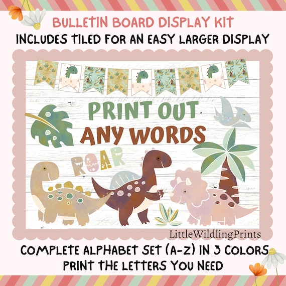 Jurassic Park Name Tag Trendzeen Dinosaur Bulletin Board - With ...