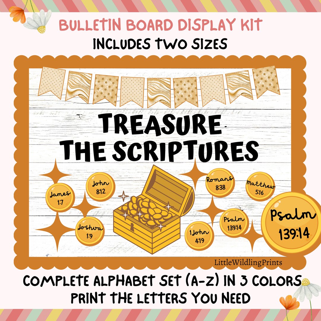Christian Bulletin Board Kit, Bible Bulletin Board, Jesus Church ...