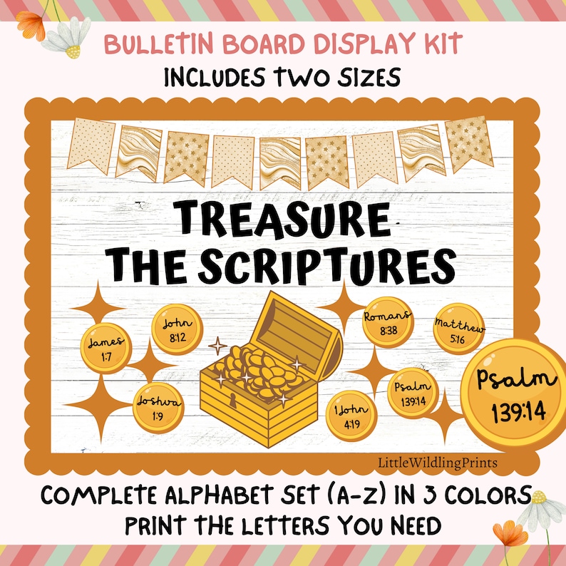 Christian Bulletin Board Kit, Bible Bulletin Board, Jesus Church ...