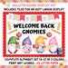 Back to School Gnomes Bulletin Board Welcome Back Gnomies Display Kit ...