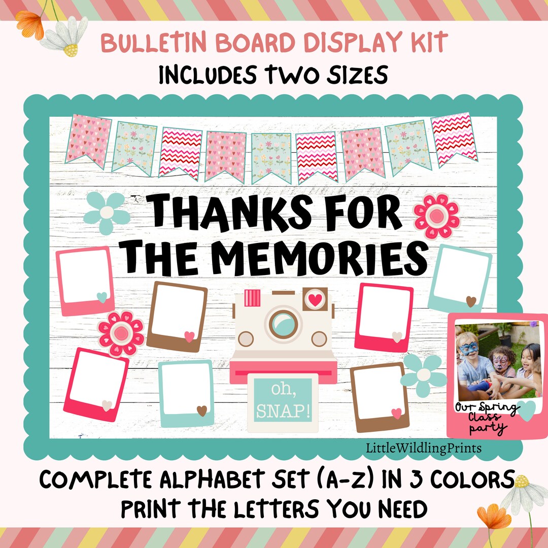 End of Year Bulletin Board, Thanks for the Memories Bulletin, Summer ...