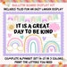 Kindness Matters Bulletin Board, Pastel Glitter Rainbow Display Kit ...