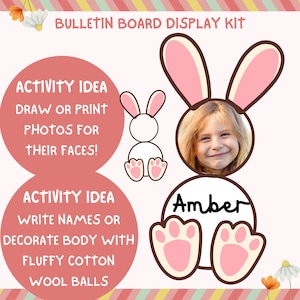 Easter Bulletin Board Kit, Bunny Bulletin, Easter Classroom Door Decor ...