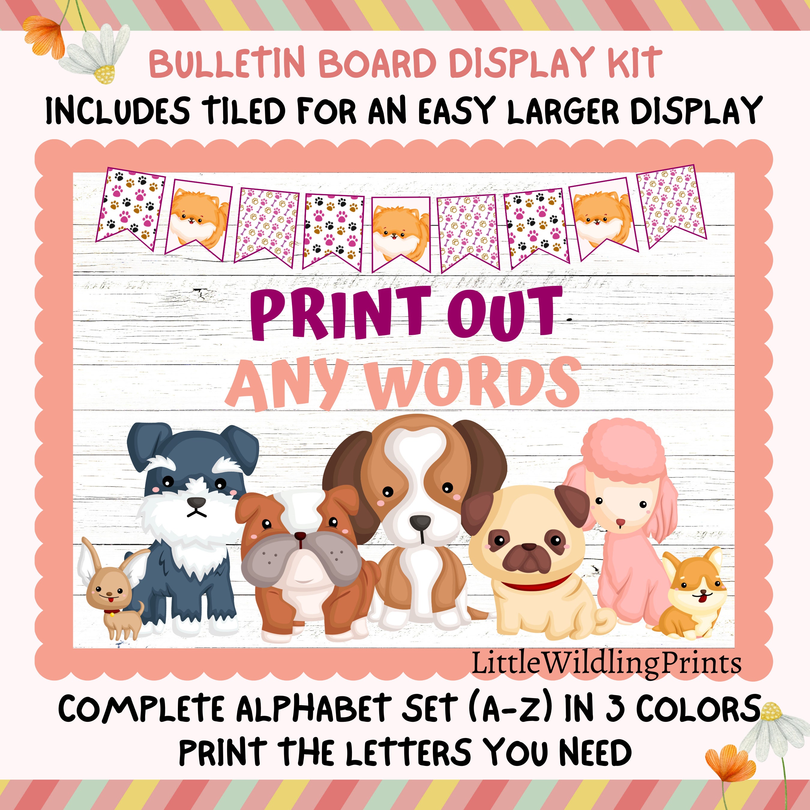 Library Book Dog Pawsome Puppy Love Reading Bulletin - Etsy