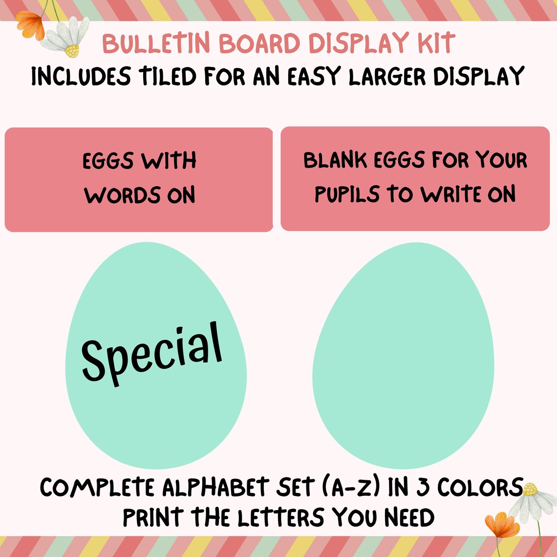 Biblical Affirmation Bulletin Board Kit He is Risen Resurrection ...