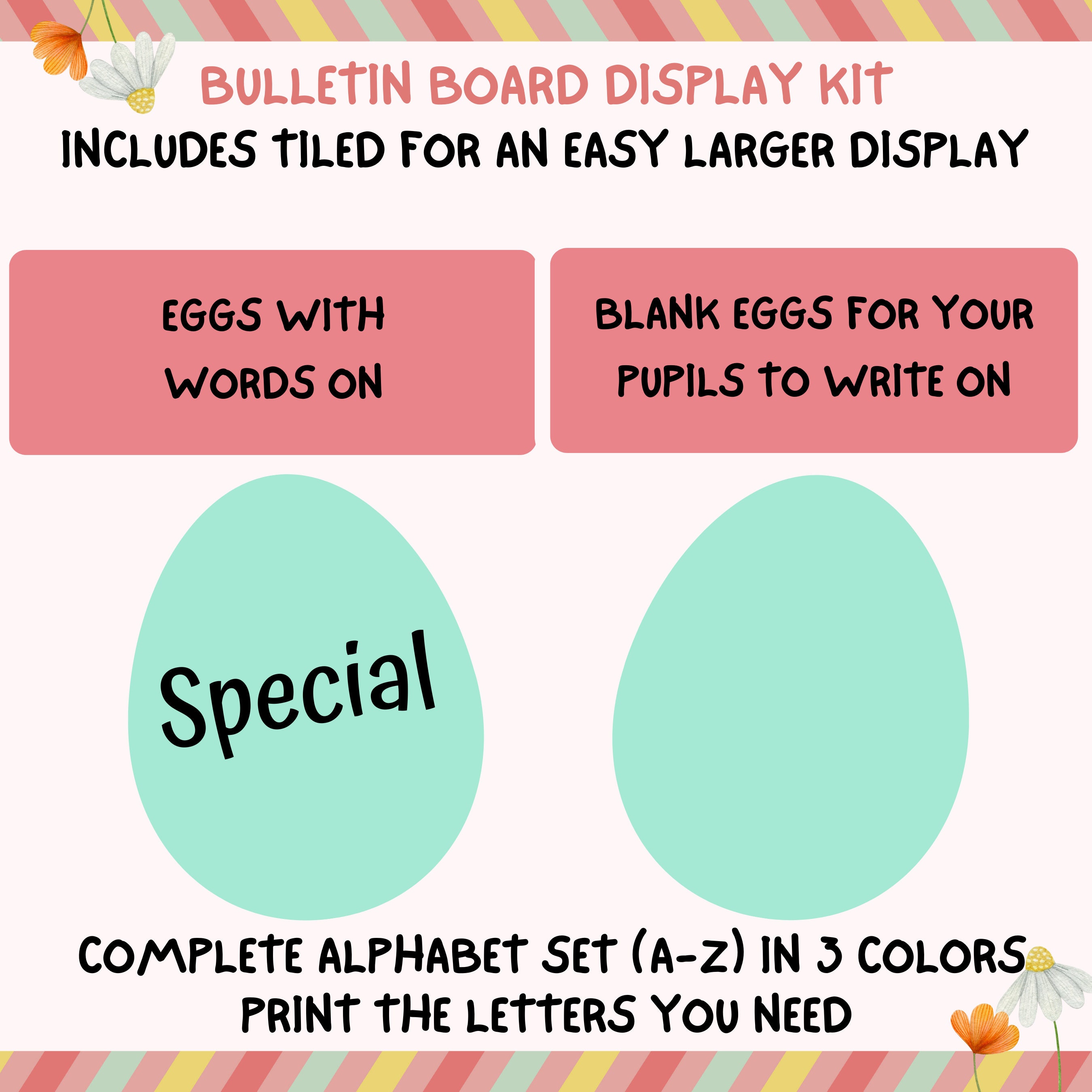 Biblical Affirmation Bulletin Board Kit He is Risen Resurrection ...