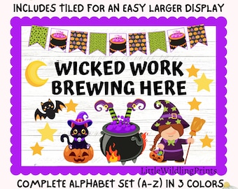 Halloween, Gnomes, Truck Bulletin Board Kit, October - Etsy