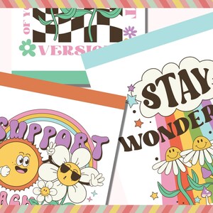 Summer Retro Classroom Posters, Easy Modern Classroom Decor, Teacher ...