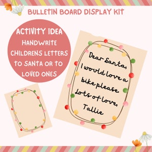 Letters to Santa, Bulletin Board Kit, Christmas, Mail, Post, Christmas ...