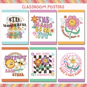 Summer Retro Classroom Posters, Easy Modern Classroom Decor, Teacher ...