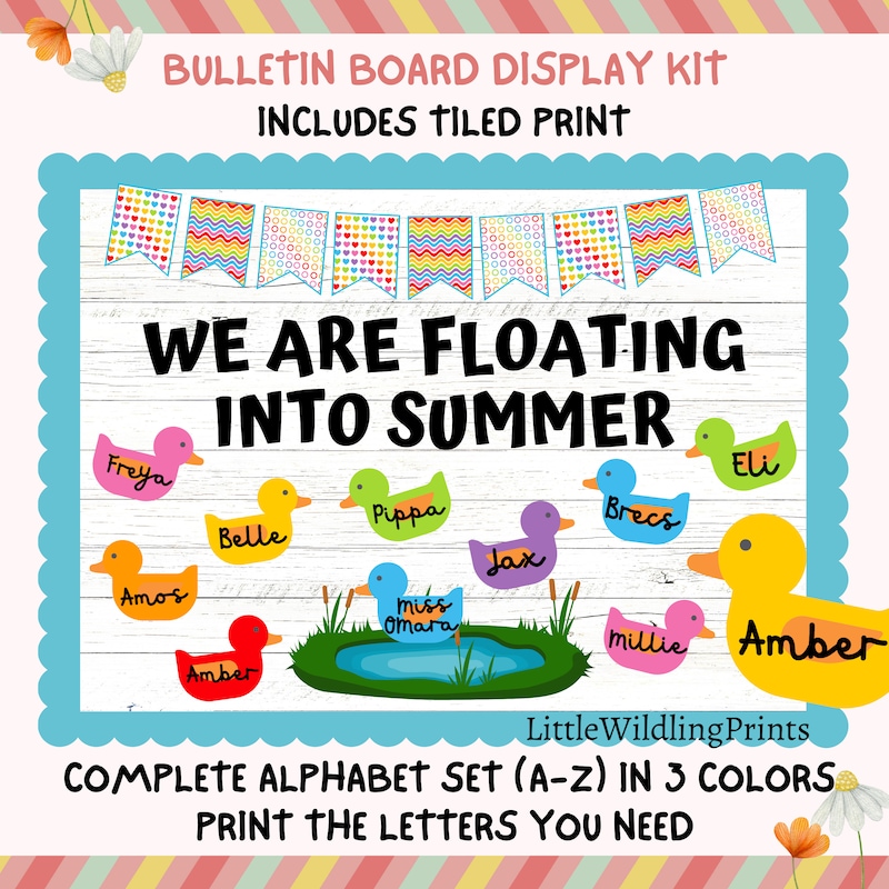 Floating Into Summer Bulletin Board - Etsy