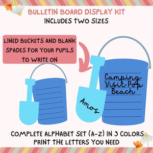 Summer Bulletin Board Kit, Bucket List Bulletin, End of Year Bulletin ...