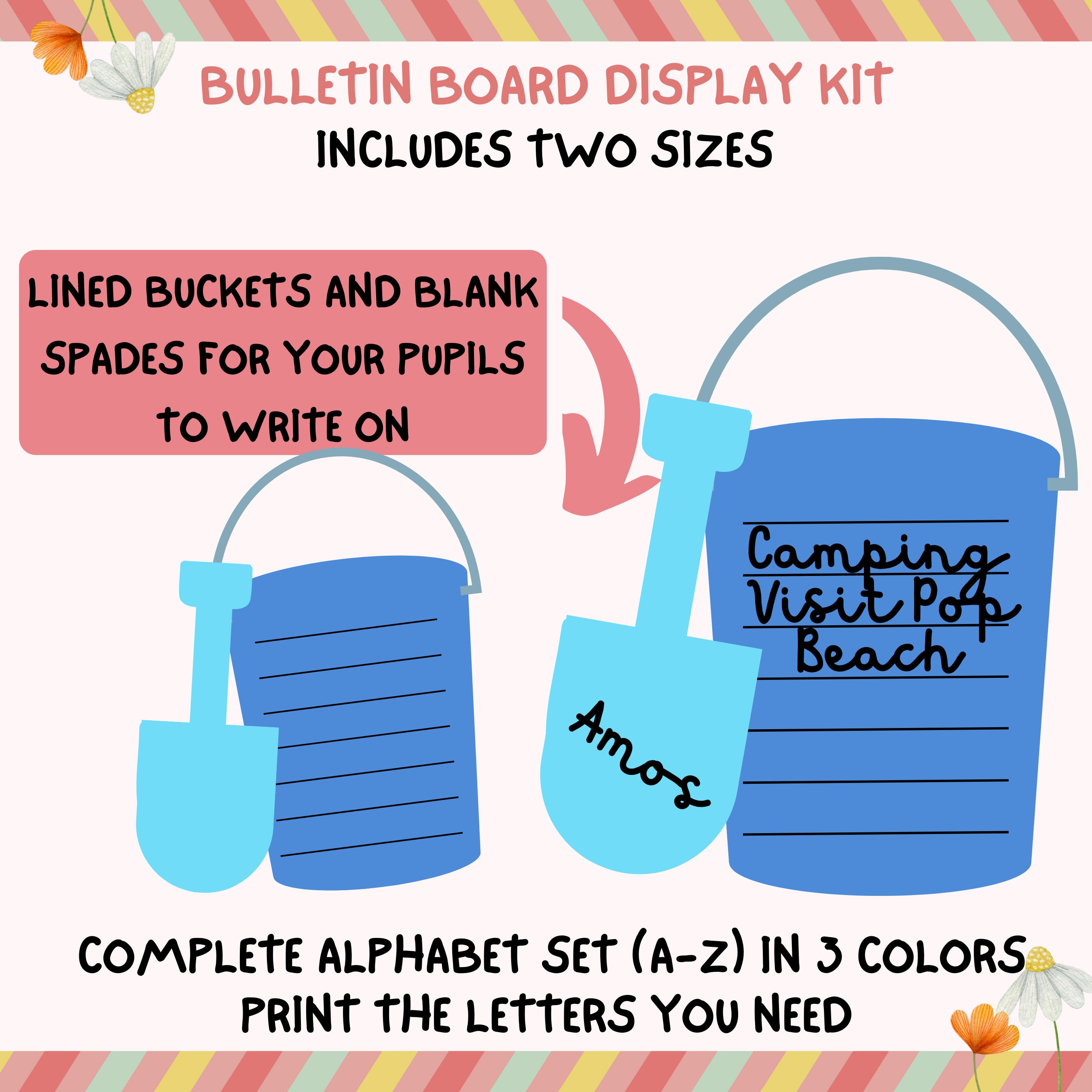 Summer Bulletin Board Kit, Bucket List Bulletin, End of Year Bulletin ...