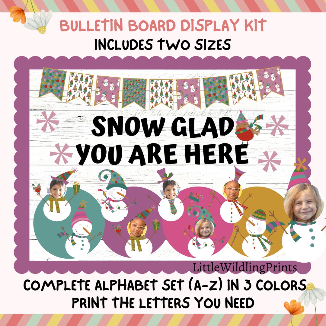 Winter, Snowmen, New Year, Snowman, Winter Bulletin Board Kit, January ...