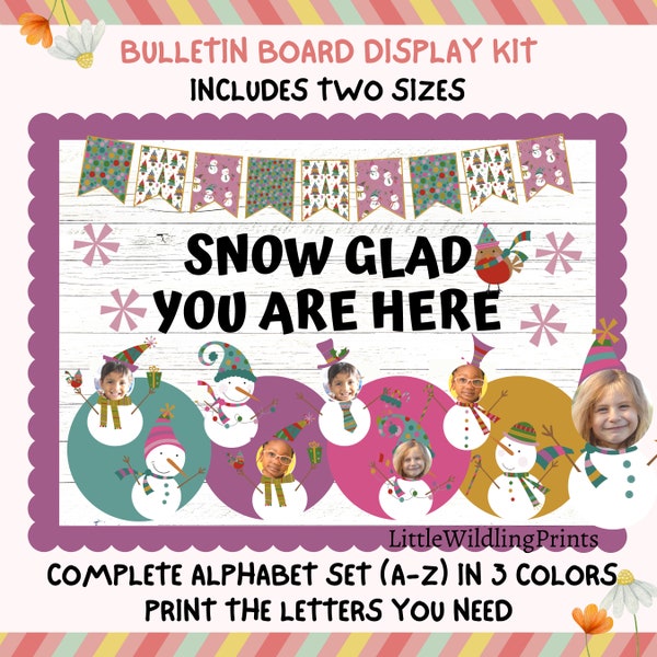 Winter Bulletin Board Kit - Etsy