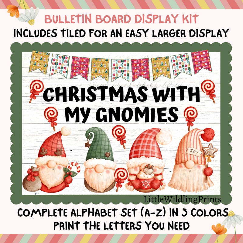 Christmas Bulletin Board Kit - Etsy