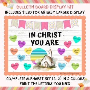 Spring Bulletin Board Kit, Church Religious Sunday School Bulletin, in ...
