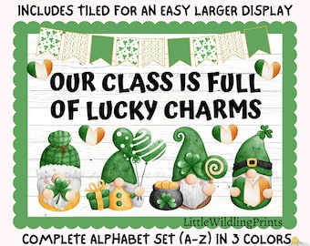 St Patricks Day Gnome You Shamrock Bulletin Board Display Kit Custom ...