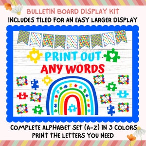 Better Together Bulletin Board Kit, Jigsaw Puzzle Pieces Fit Colorful ...