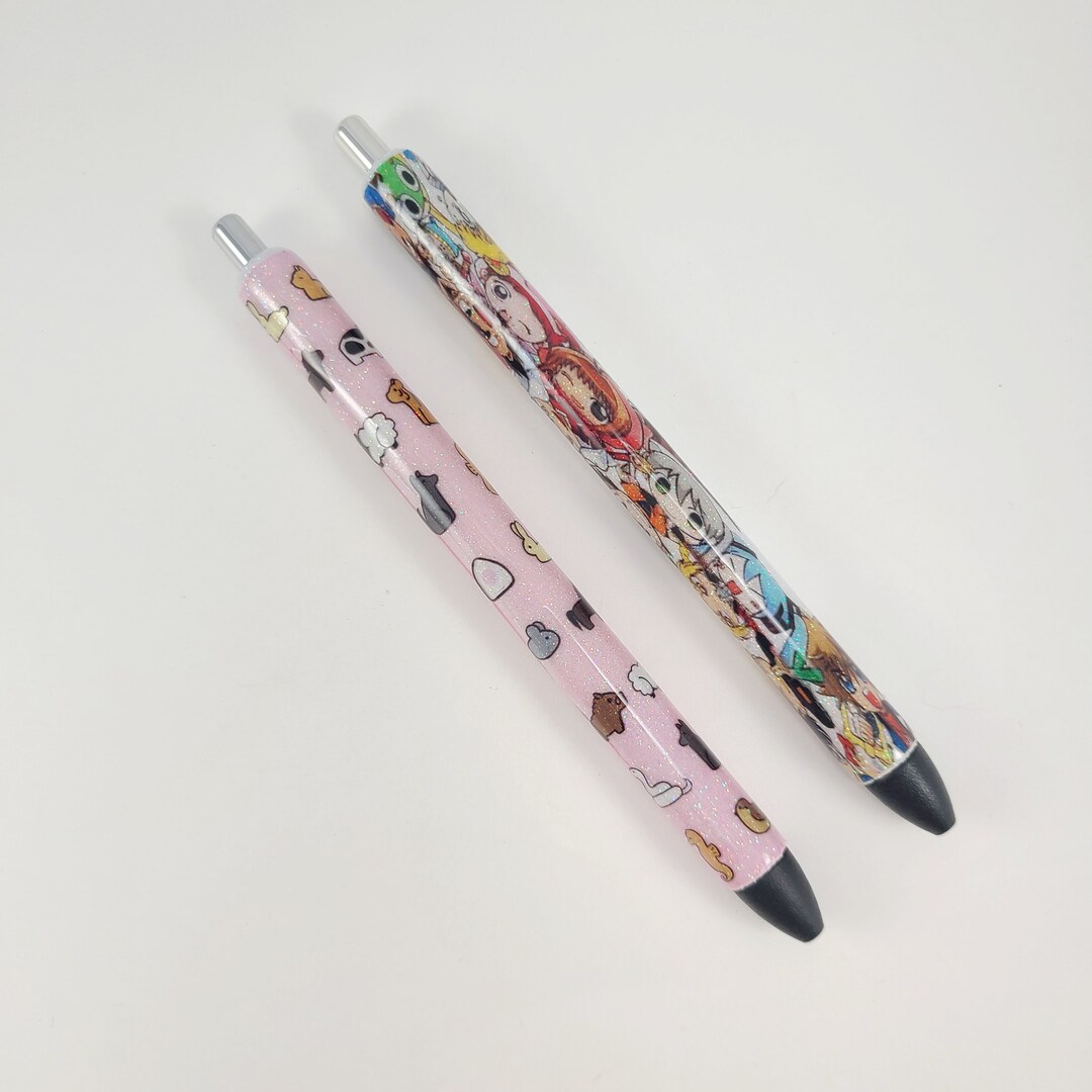 Anime Inspired Pen| Glitter Pen| Refillable Pen| Custom Design| Gel Pen ...