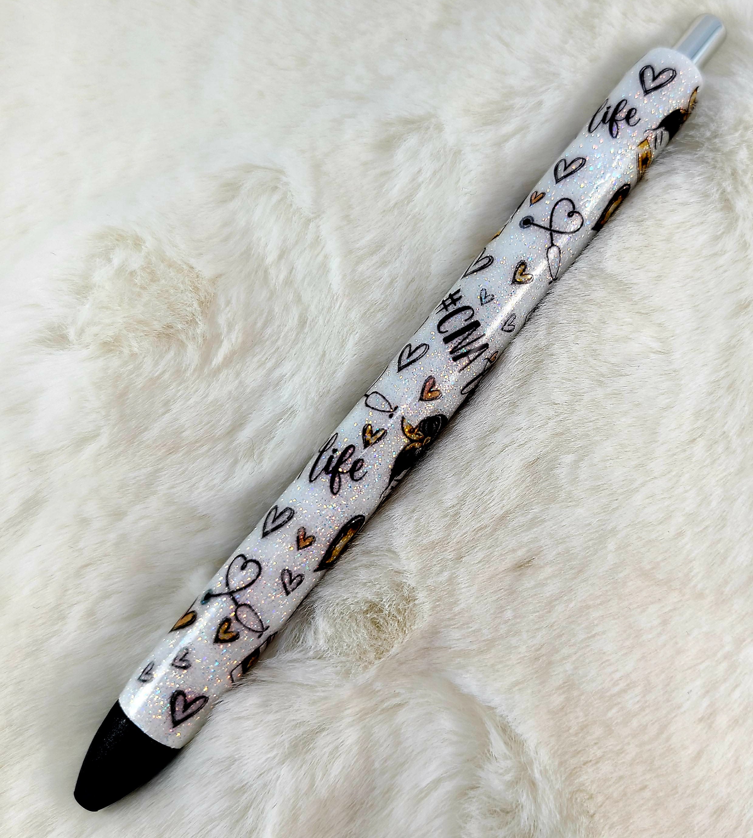 CNA Custom Pen Nurse Custom Pen Glitter Pen Refillable Pen - Etsy
