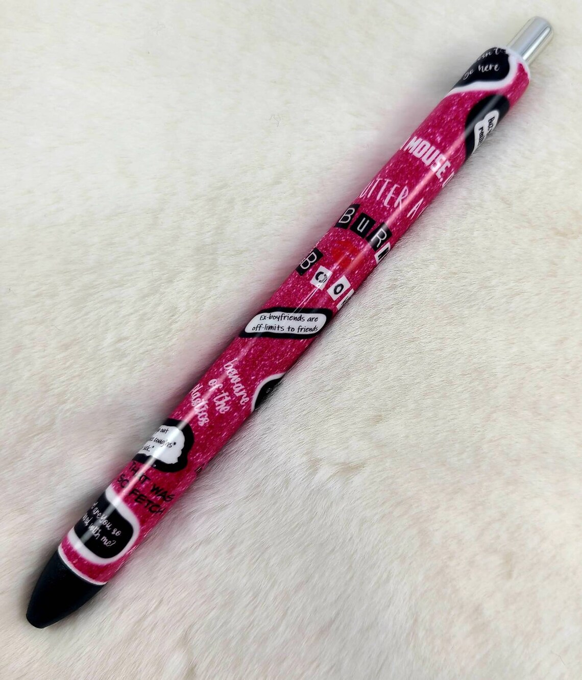 Mean Girls Custom Pen| Glitter Pen| Refillable Pen| Custom Design| Gel ...